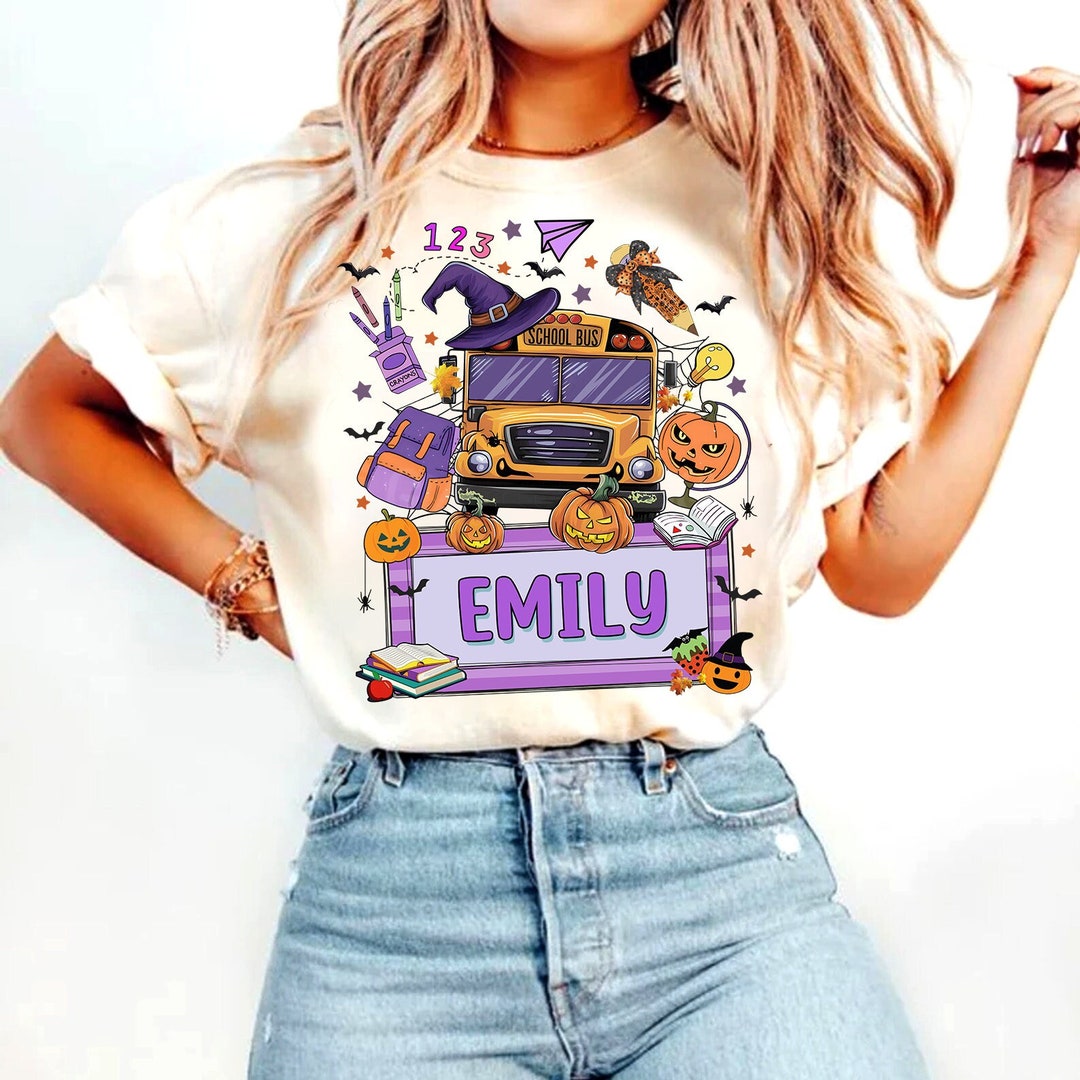 Back to School Png, Retro Halloween Png,school Bus Png,spooky Season ...