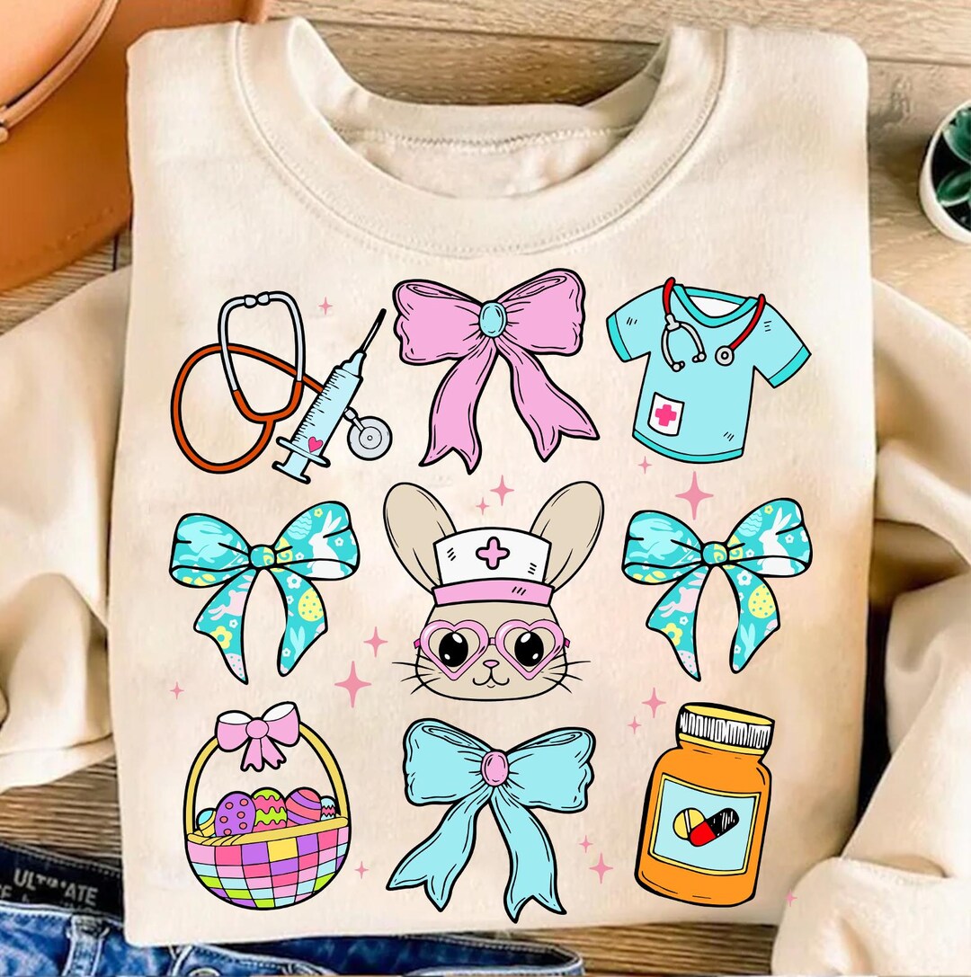 Easter Nurse Coquette Png, Happy Easter Png, Nurse Easter Shirt Design ...
