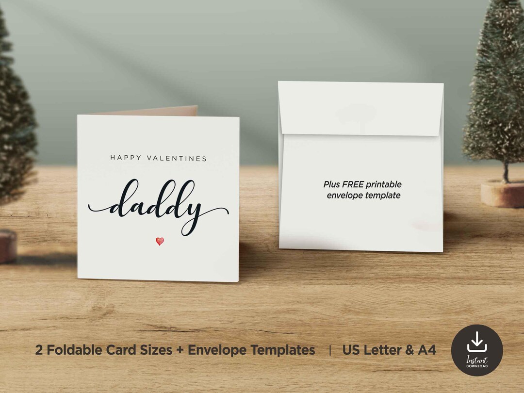 Printable Daddy Valentines Day Card for Him, Daddy Card From Baby ...