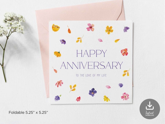Print Out Blank Cards Anniversary Free, Custom Printable Birthday Card