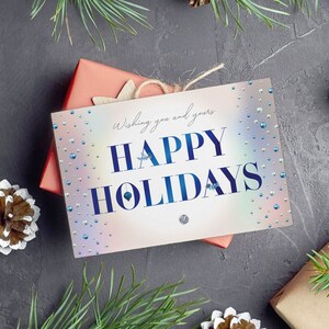 Happy Holidays Printable Card Printable Holiday Card - Etsy