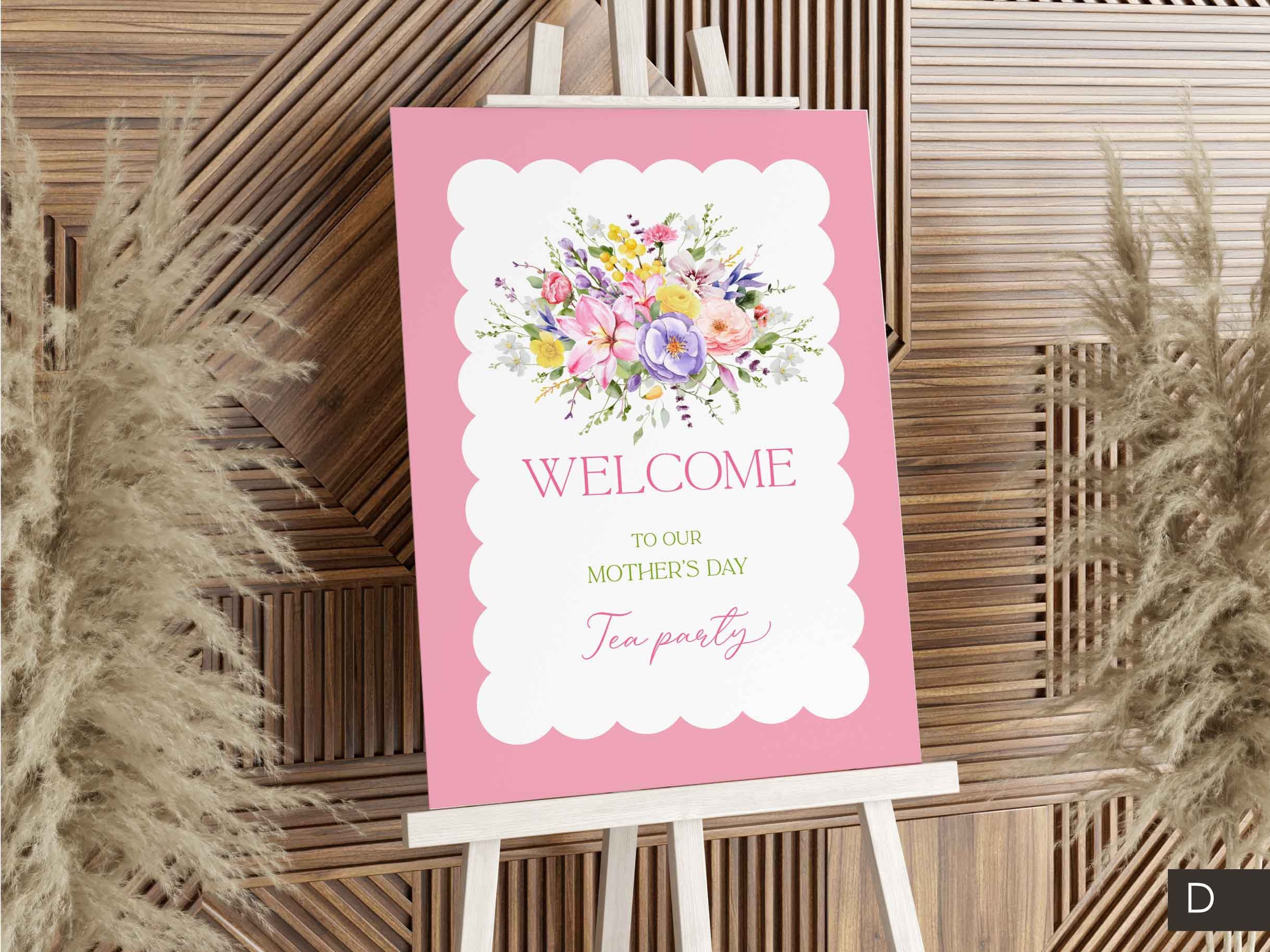 Mother's Day Brunch Welcome Sign Editable Template, Printable Mother's ...