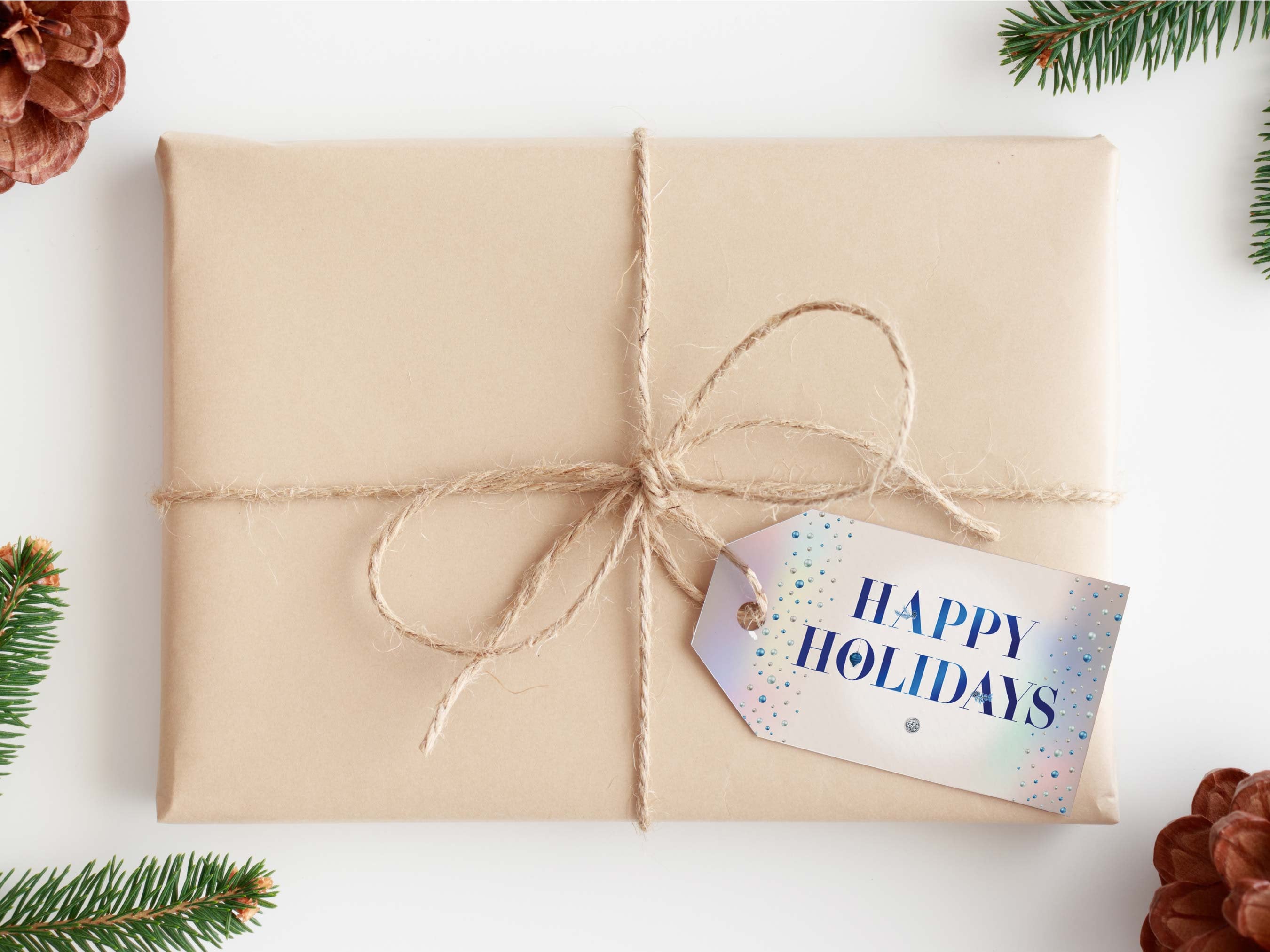 Happy Holidays Tags Printable Christmas Gift Tags Holiday - Etsy