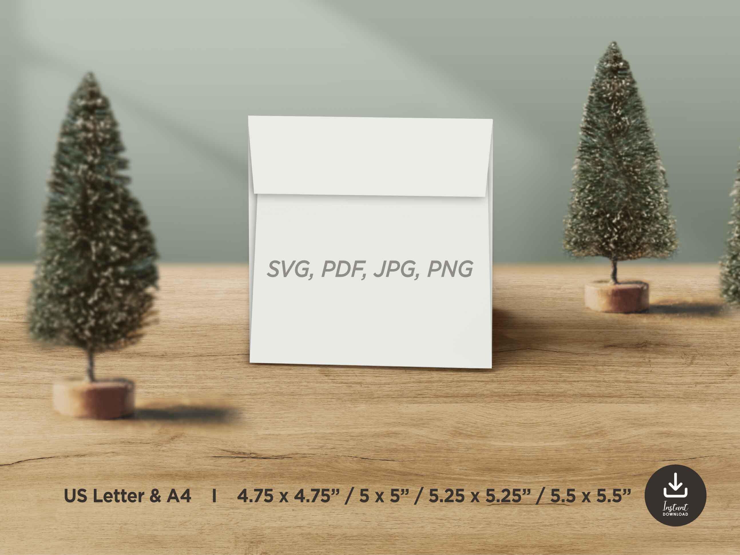 Printable Envelope Templates: DIY Card Envelopes (instant Download) - Etsy