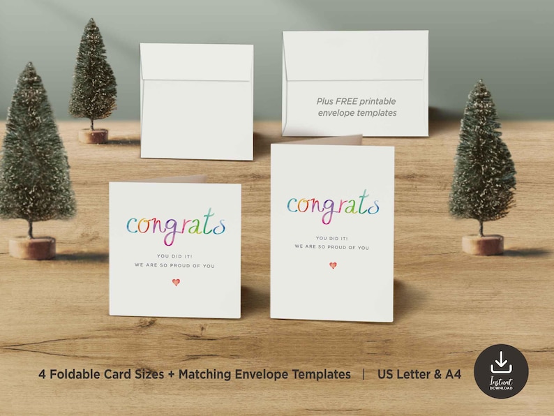 Printable Congratulations Card, You Did It Card, Proud Congratulations ...