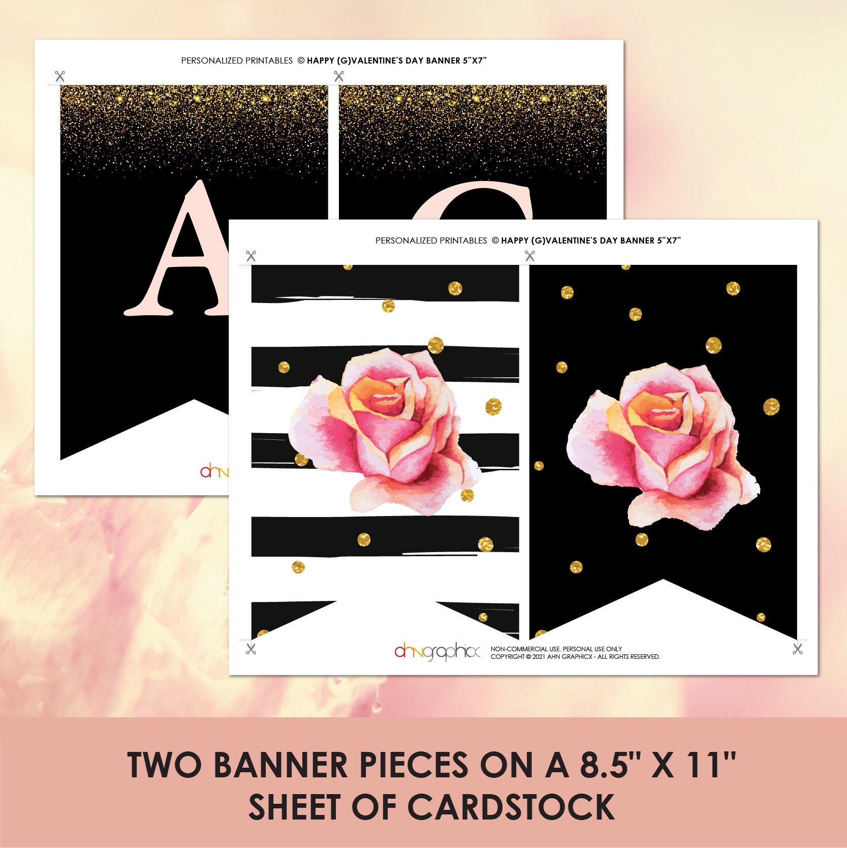 Valentine's Day Banner Galentine's Day Banner Valentine Bunting Party ...