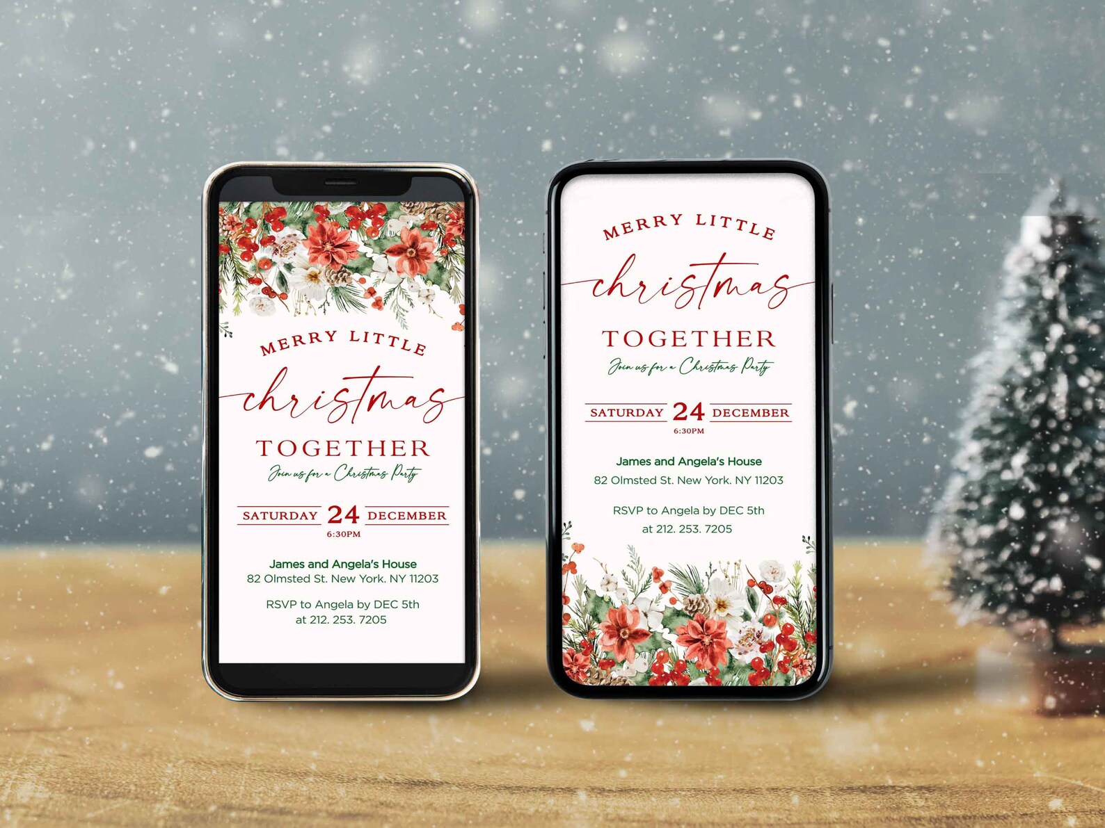 Editable Christmas Party Invitation, Christmas Party Invitation,party ...