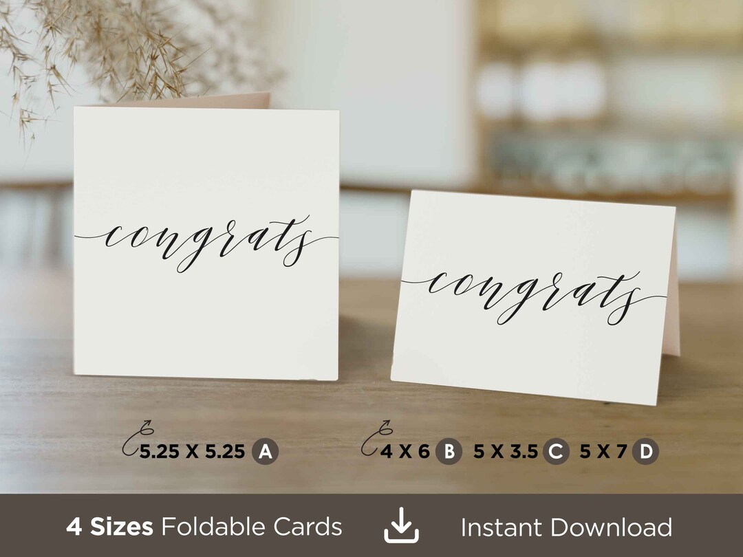 Congratulations Card, Printable Congratulations Card, Encouragement ...