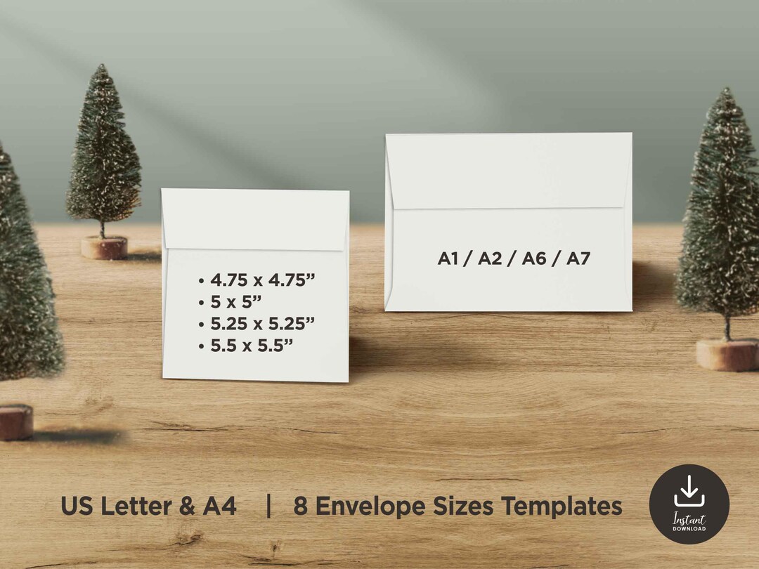 Printable Envelope Templates: DIY Card Envelopes (instant Download) - Etsy