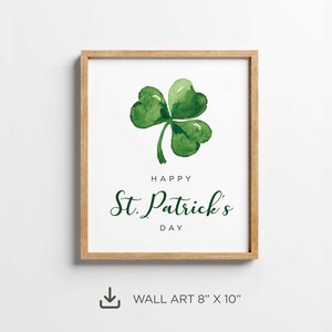 St Patricks Day Printable Gallery Wall Art, Minimalist St Patrick's Day ...