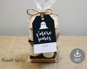 Halloween Favor Tags, Printable Happy Halloween Gift Tags, Costume ...
