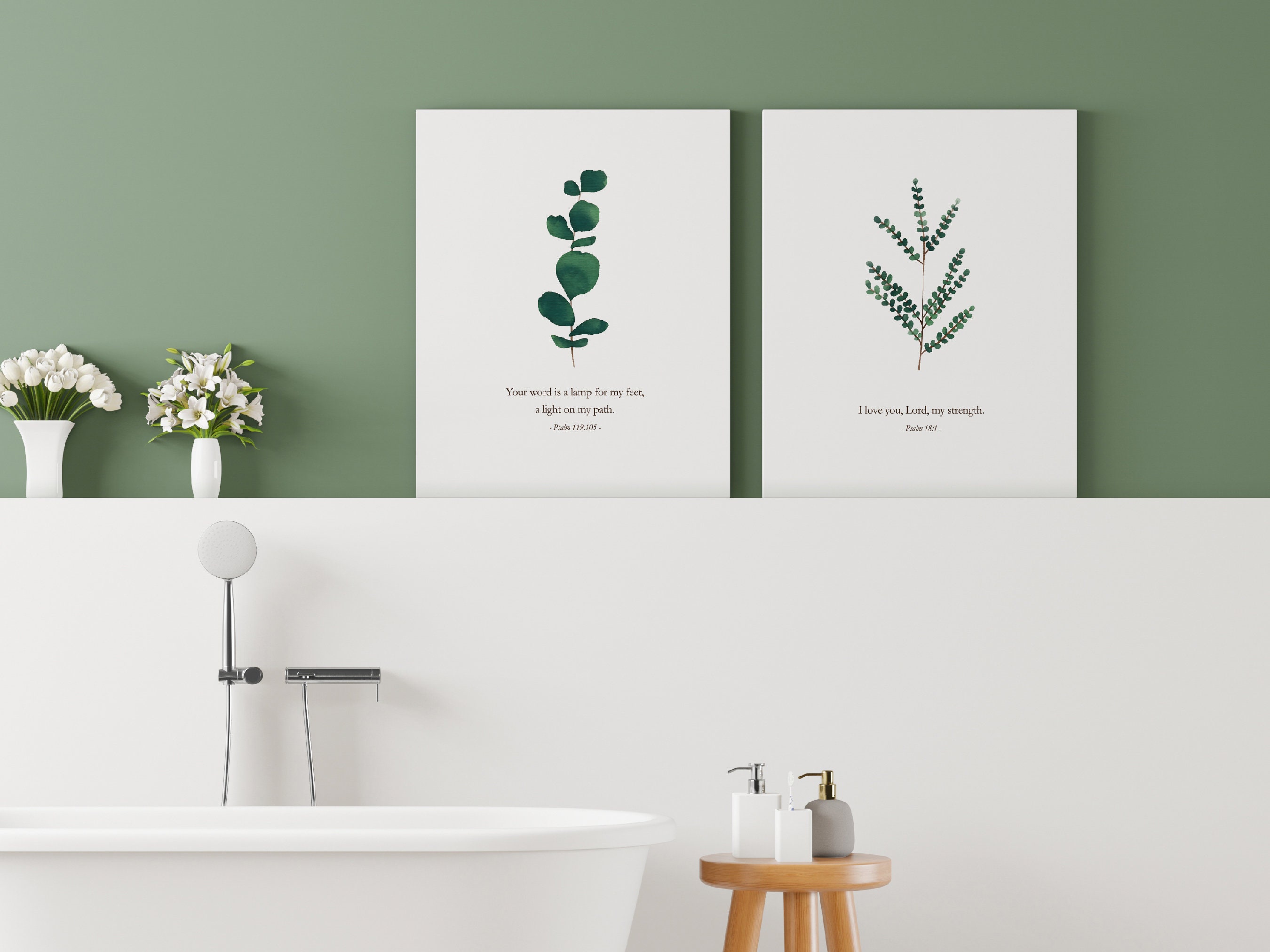 Psalms Bundle Psalms Printable Set of 6 Bible Wall Art - Etsy