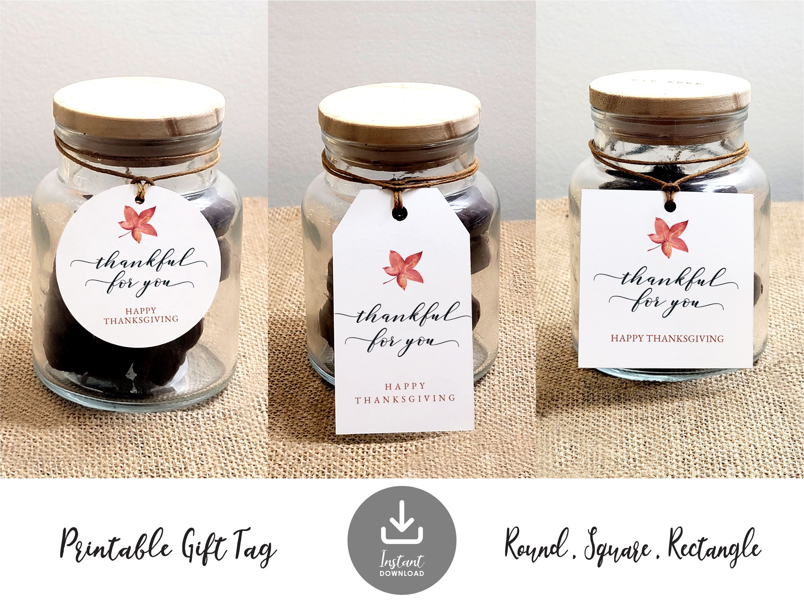 Printable Round Fall 2 Cookie Tags Fall Cupcake Toppers Autumn Cookie ...