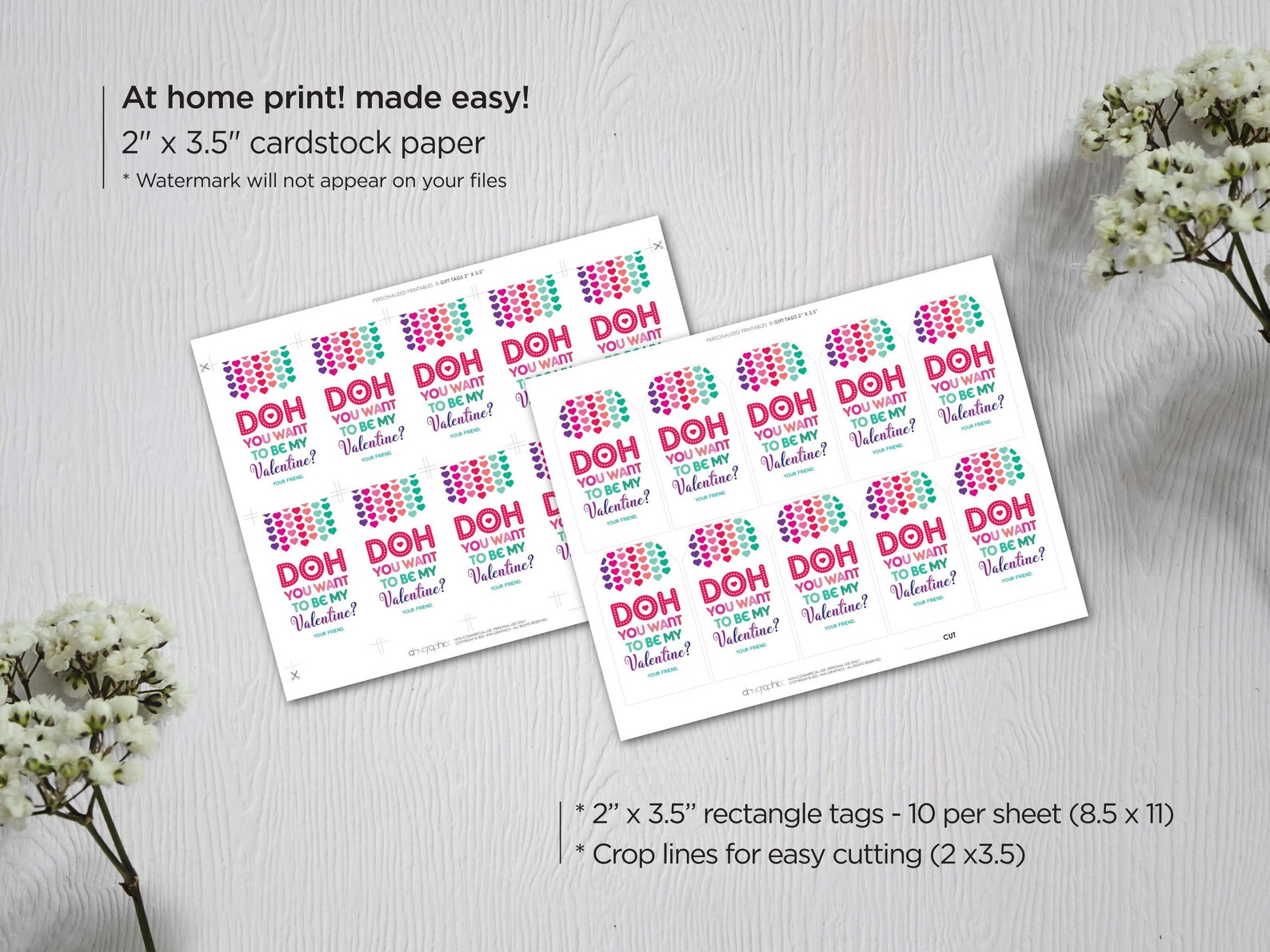 Printable Doh You Want to Be My Valentine Tag, Play Dough Valentine Tag ...