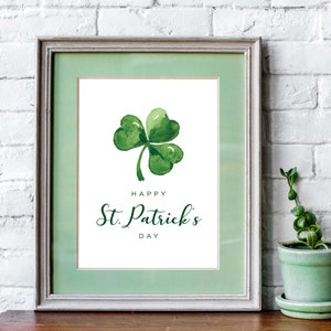 St Patricks Day Printable Gallery Wall Art, Minimalist St Patrick's Day ...