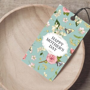 Printable Floral Happy Mother's Day Favor Tags, Tags for Mom for ...
