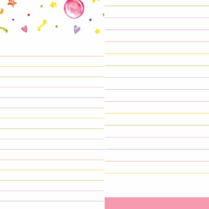 Birthday Balloons Printable Stationery,printable Writing Paper ...