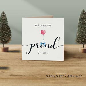 We Are so Proud of You Card, Well Done Card, Congratulations Card, Printable Graduation Card ...