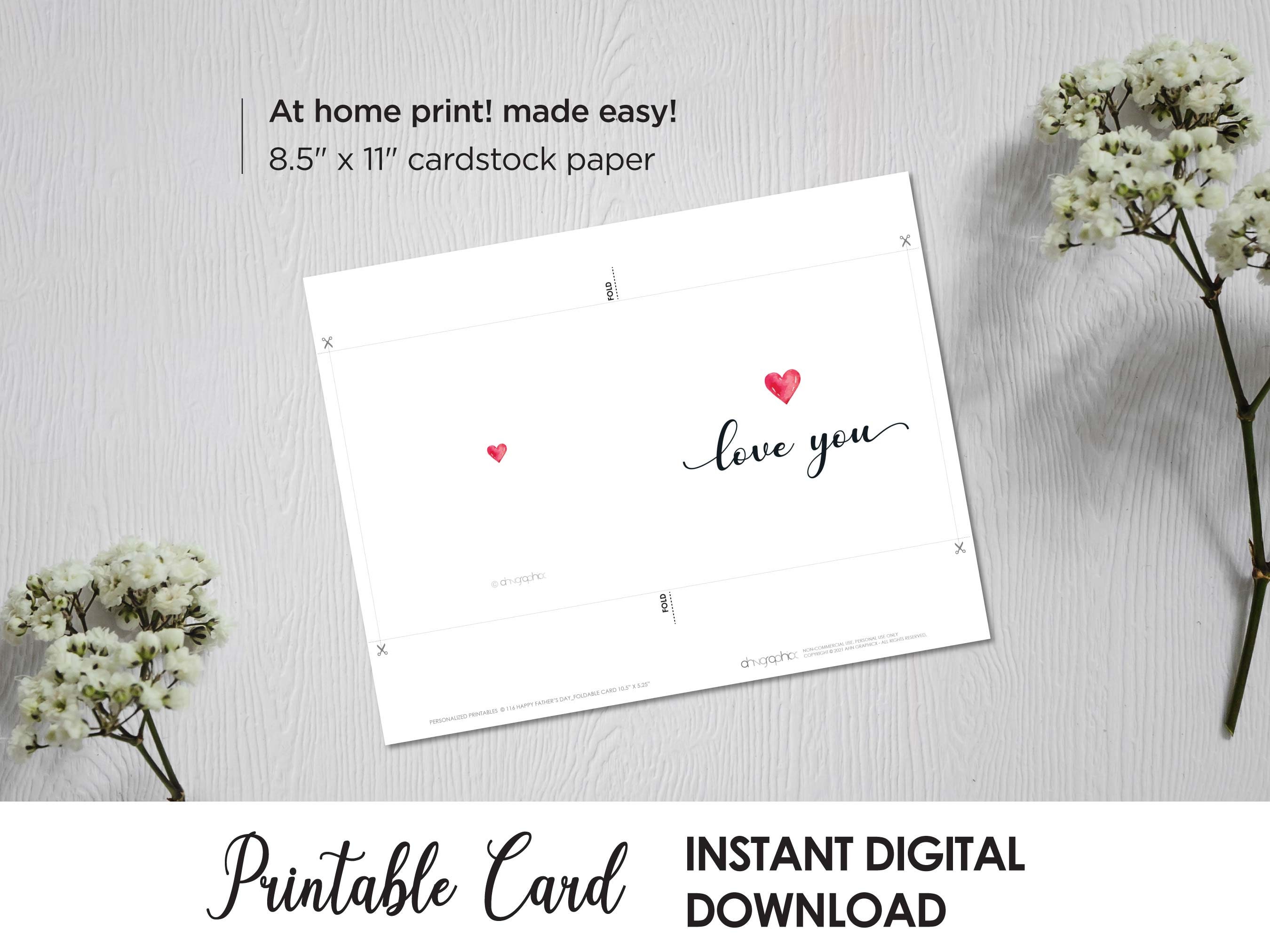 Printable Valentines Day Card Printable Mothers Day Card - Etsy