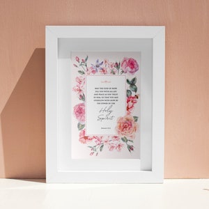 Printable Bible Verse Wall Art,may the God of Hope Fill You, Romans 15: ...