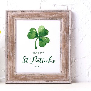 St Patricks Day Printable Gallery Wall Art, Minimalist St Patrick's Day ...