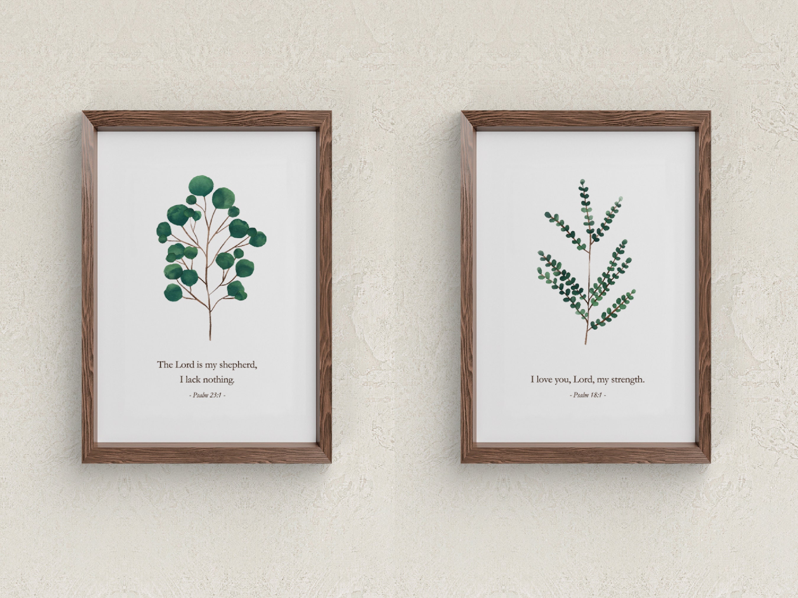 Psalms Bundle Psalms Printable Set of 6 Bible Wall Art - Etsy