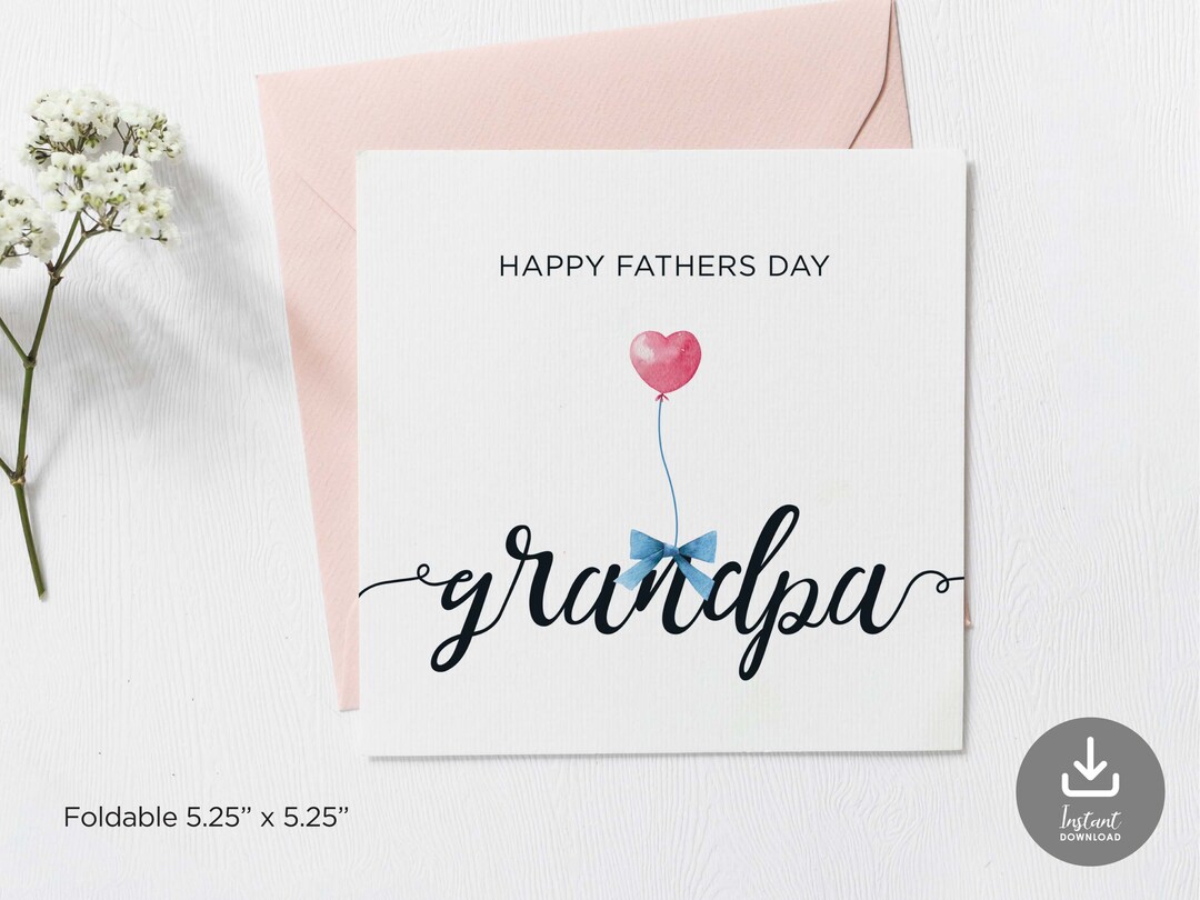 Happy Fathers Day Grandpa, Fathers Day Card for Grandpa, Special ...