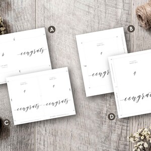 Printable Congratulations Card: Minimalist Congrats, Well Done (digital ...