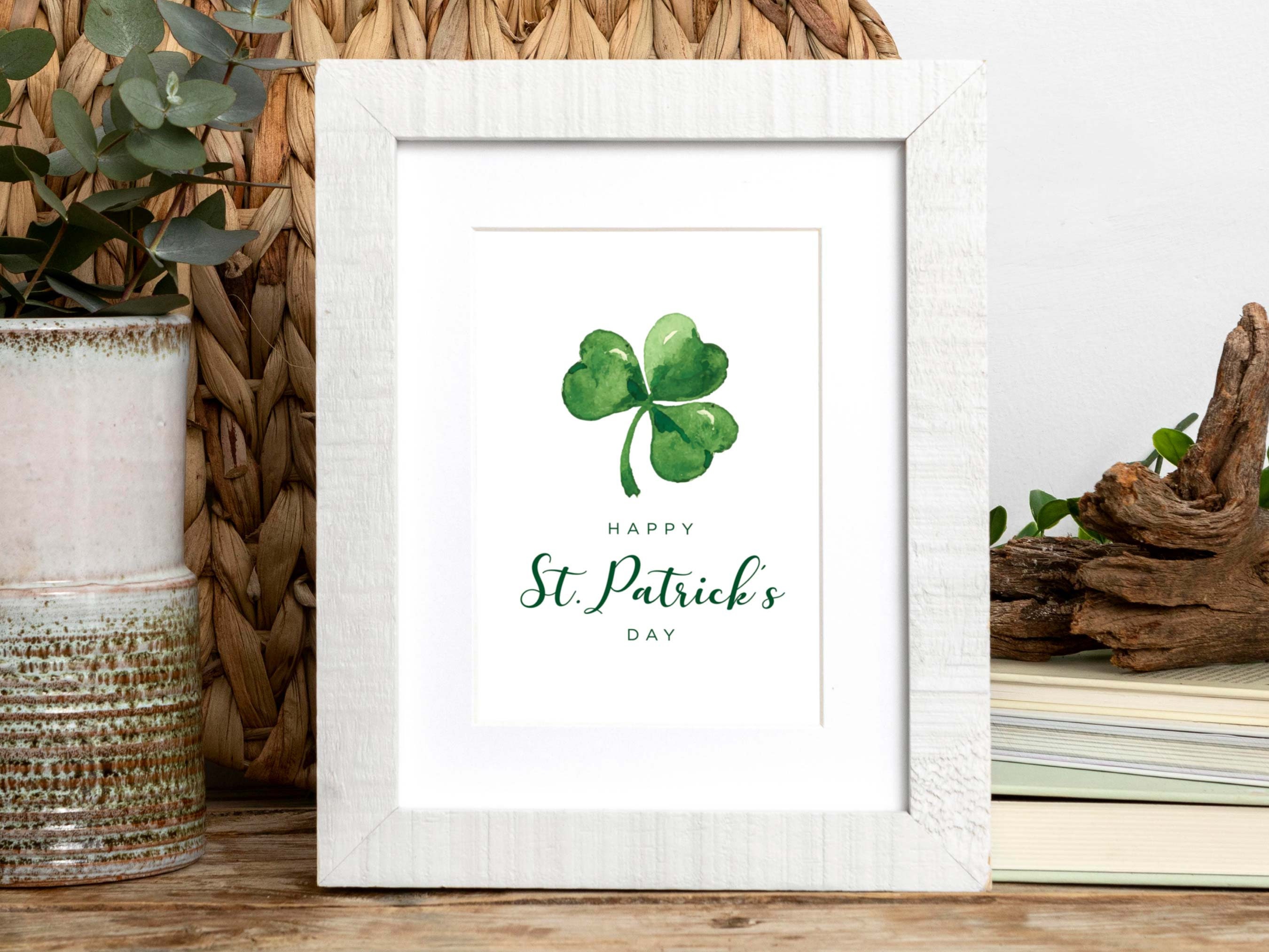 St Patricks Day Printable Gallery Wall Art, Minimalist St Patrick's Day ...