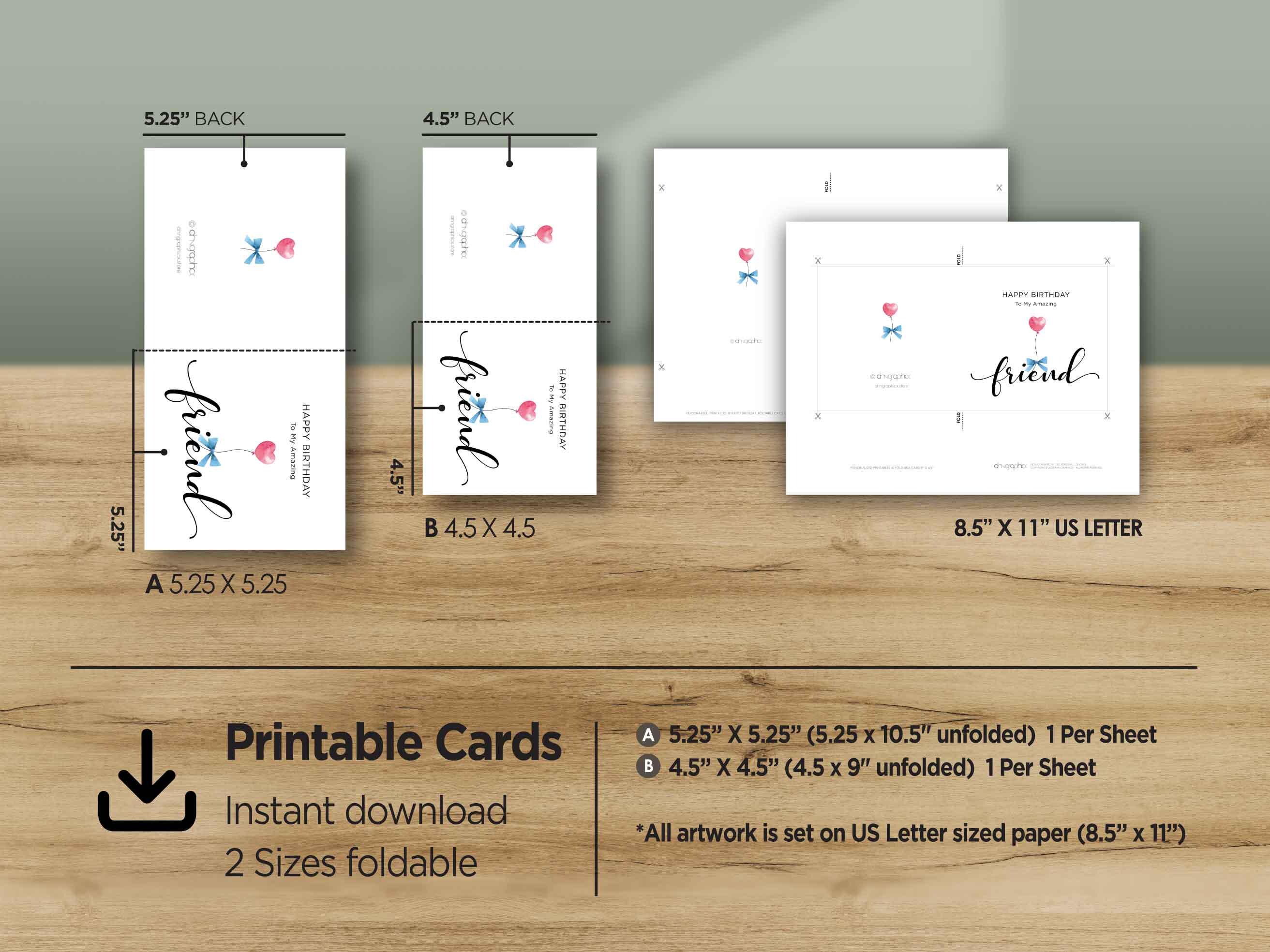 Printable to My Amazing Friend Birthday Card, Happy Birthday Card for ...