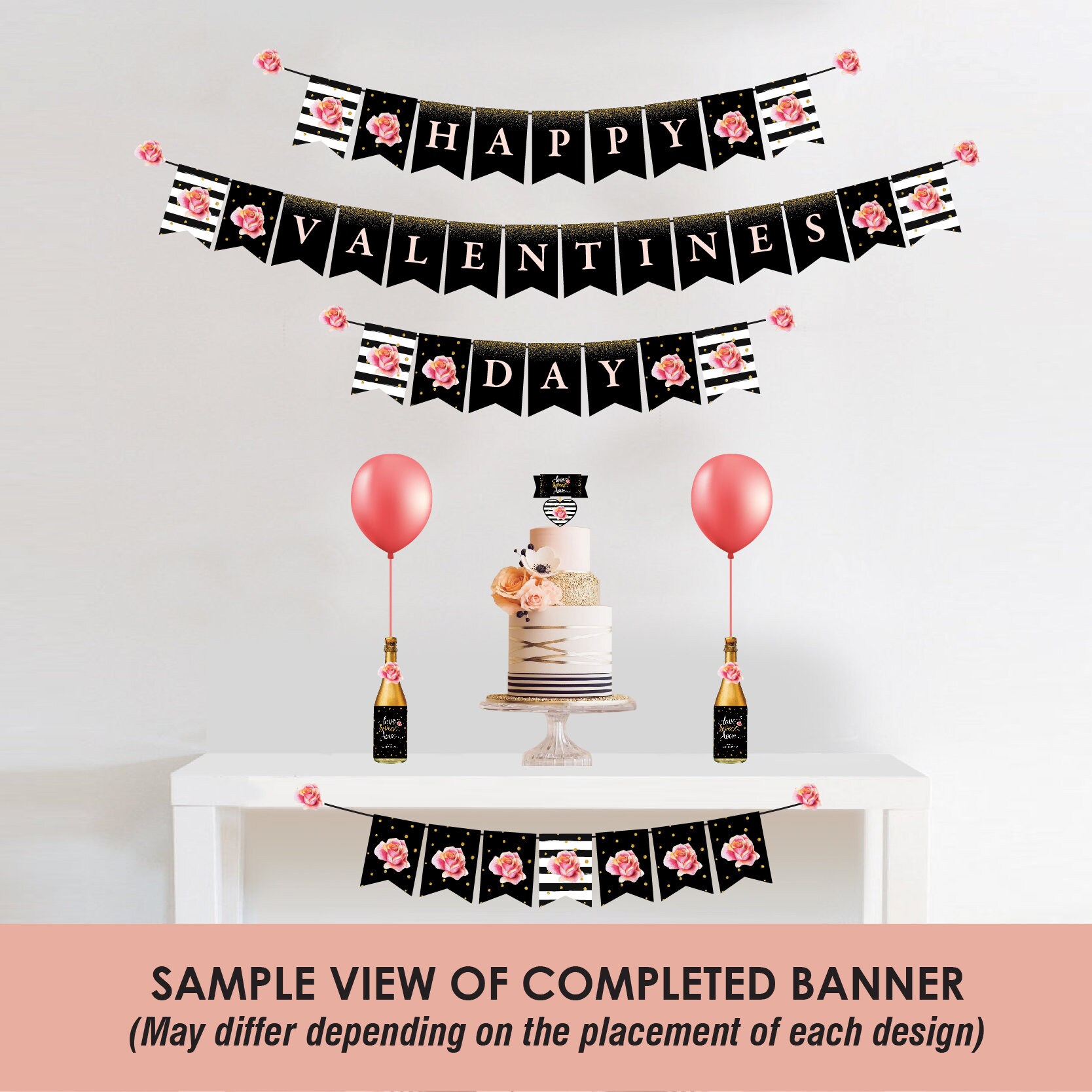 Valentine's Day Banner Galentine's Day Banner Valentine Bunting Party ...