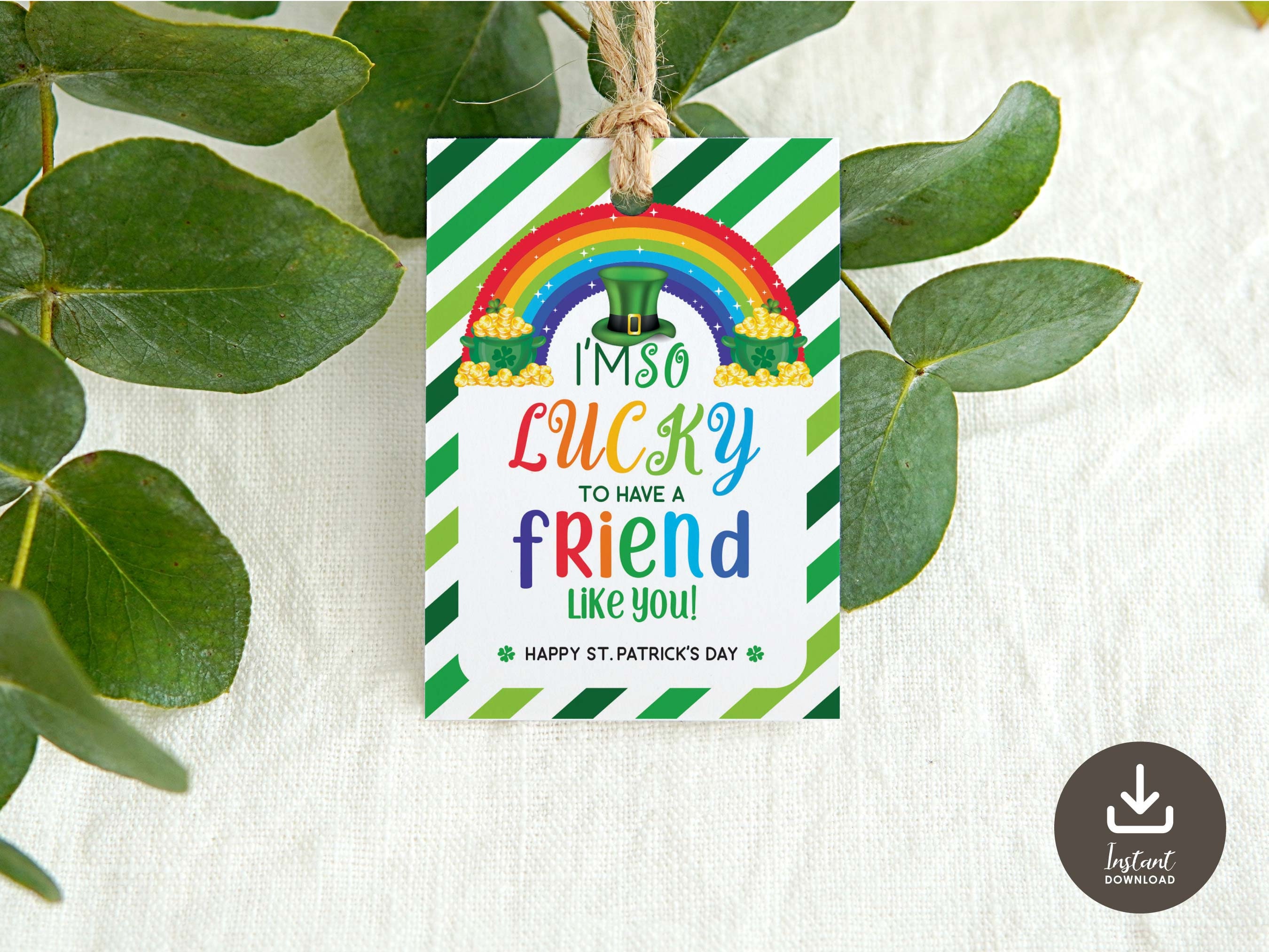 St. Patrick's Day Friend Printable Taglucky to Have - Etsy