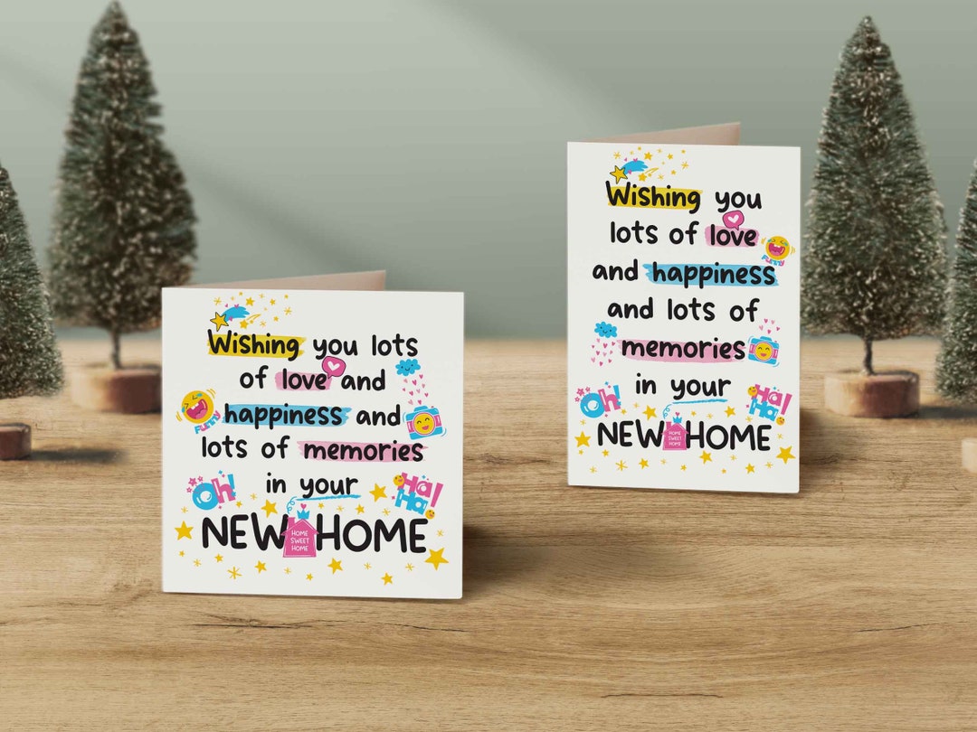 Funny New Home Printable Card, First Home Card,1st Home, New Home Gift ...