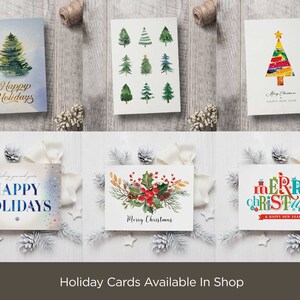 Happy Holidays Printable Card Printable Holiday Card - Etsy