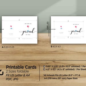 We Are so Proud of You Card, Well Done Card, Congratulations Card, Printable Graduation Card ...