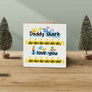 Father's Day Card for Daddy, Printable Father's Shark Card, Funny ...