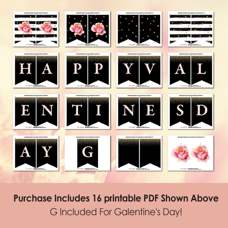 Valentine's Day Banner Galentine's Day Banner Valentine Bunting Party ...