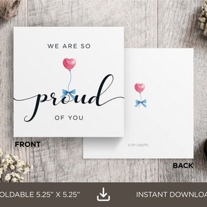 We Are so Proud of You Card, Well Done Card, Congratulations Card ...