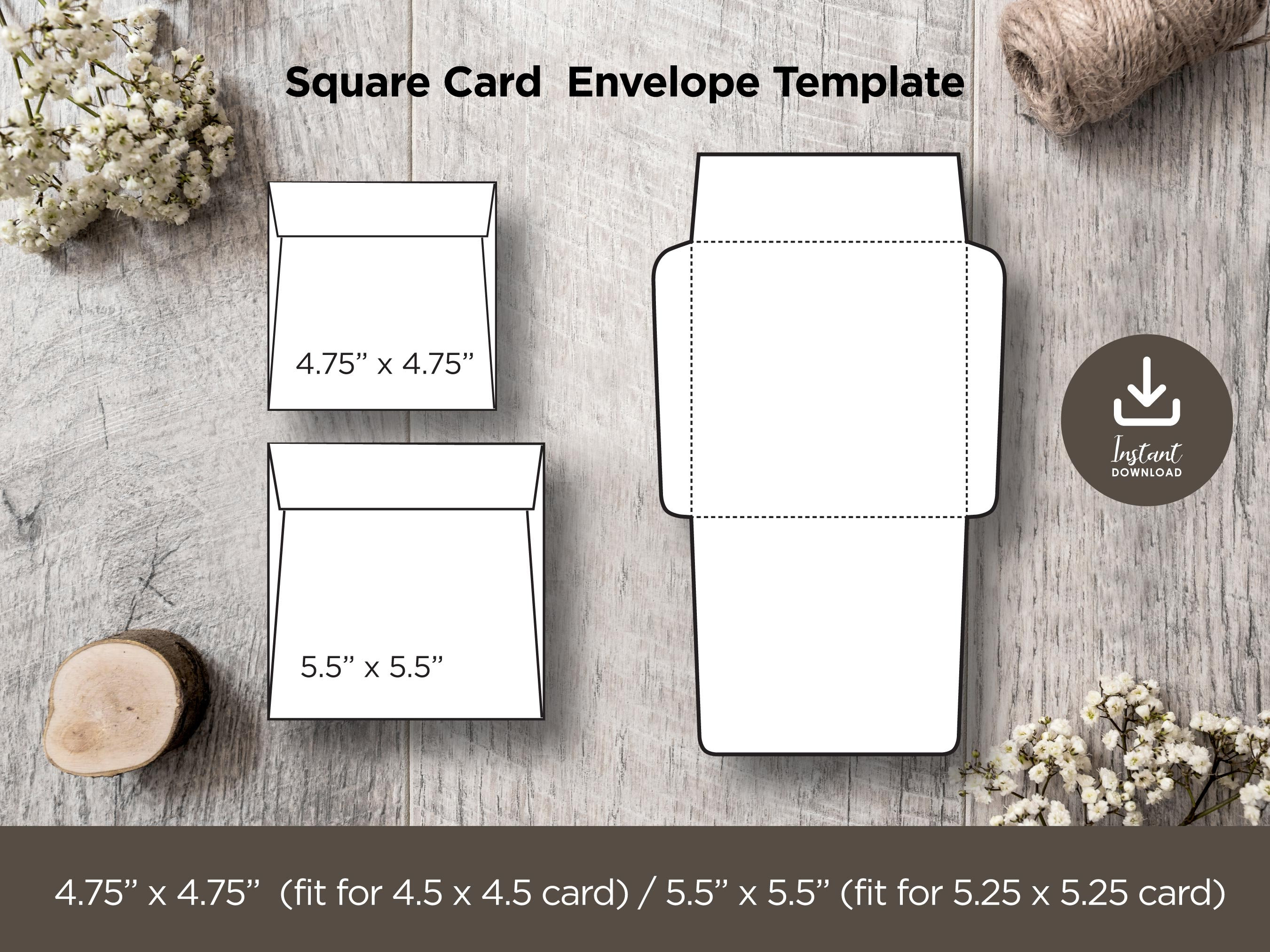 Square Envelope Template