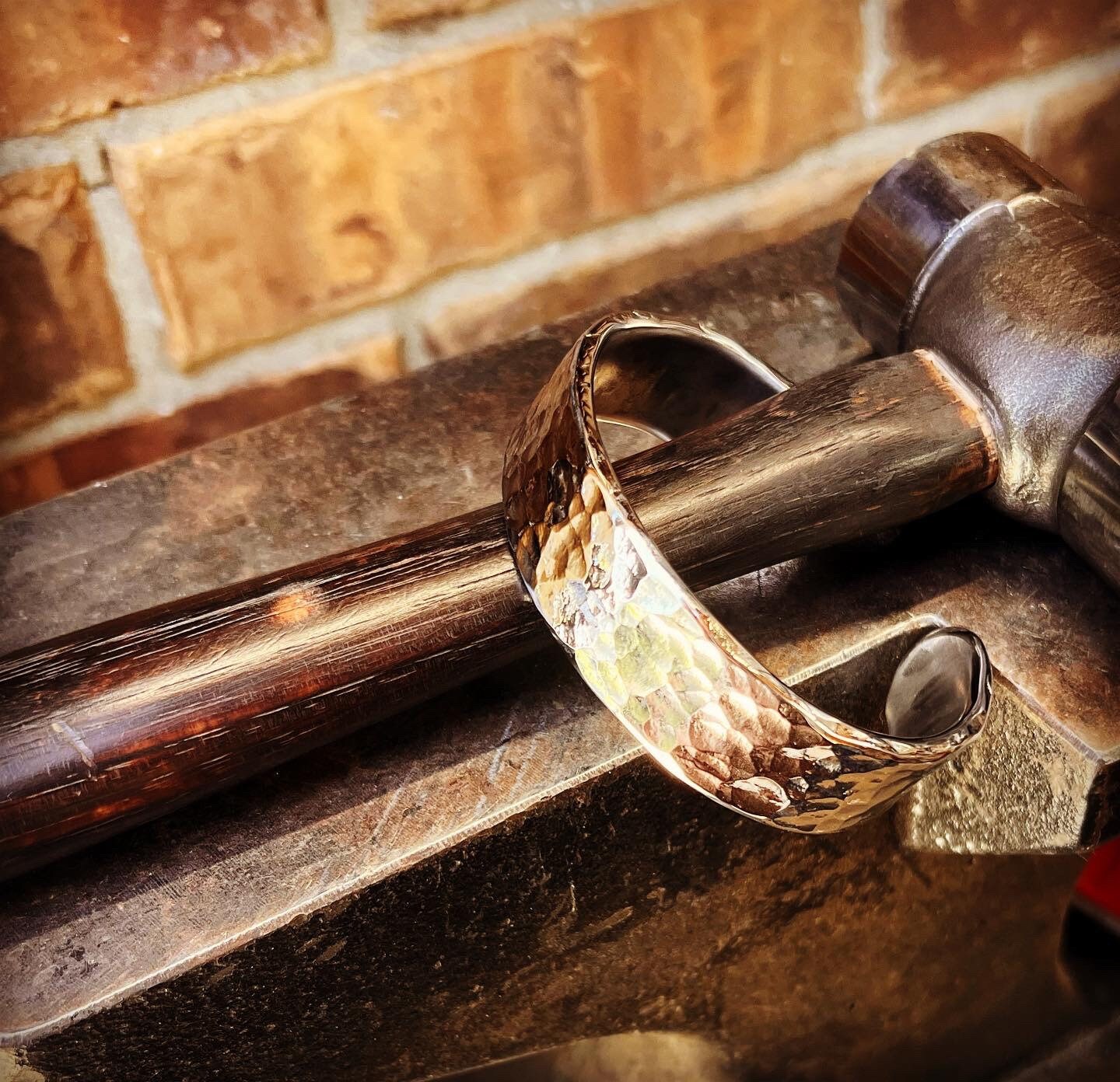 The "blacksmith": Custom Forged Stainless Cuff Bracelet - Etsy