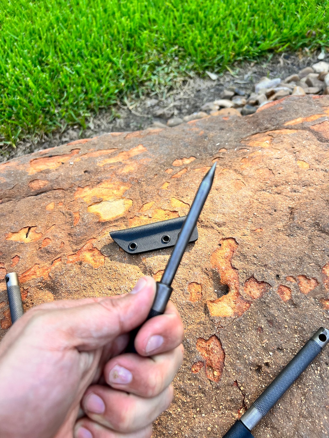 EDC Ice Pick, Hardened Tool Steel Marlin Spike Tool With Kydex Sheath ...