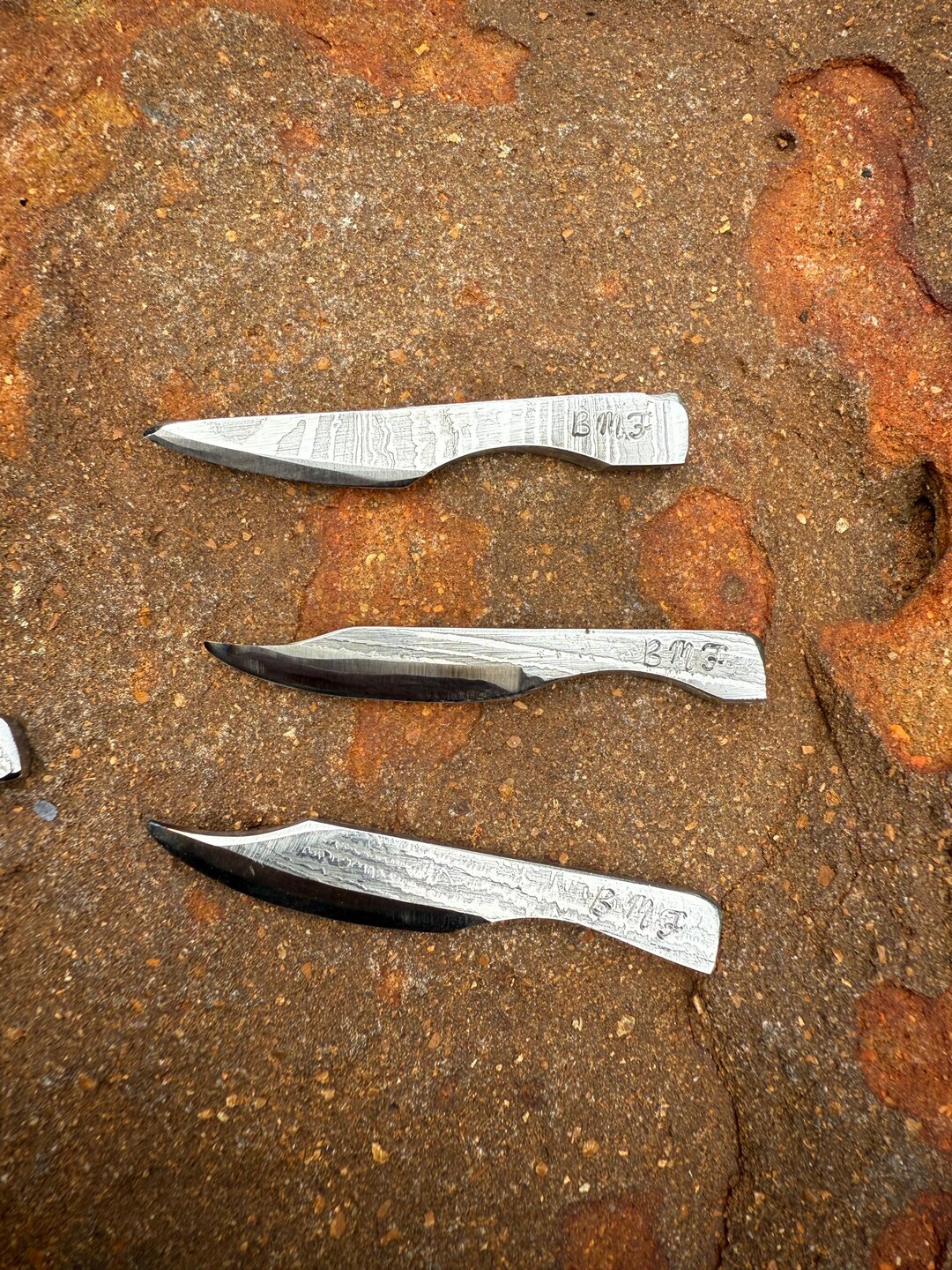 The “BMF” Hand Forged, Super Unique 62 Layer Damascus Hat Band Knife - Etsy