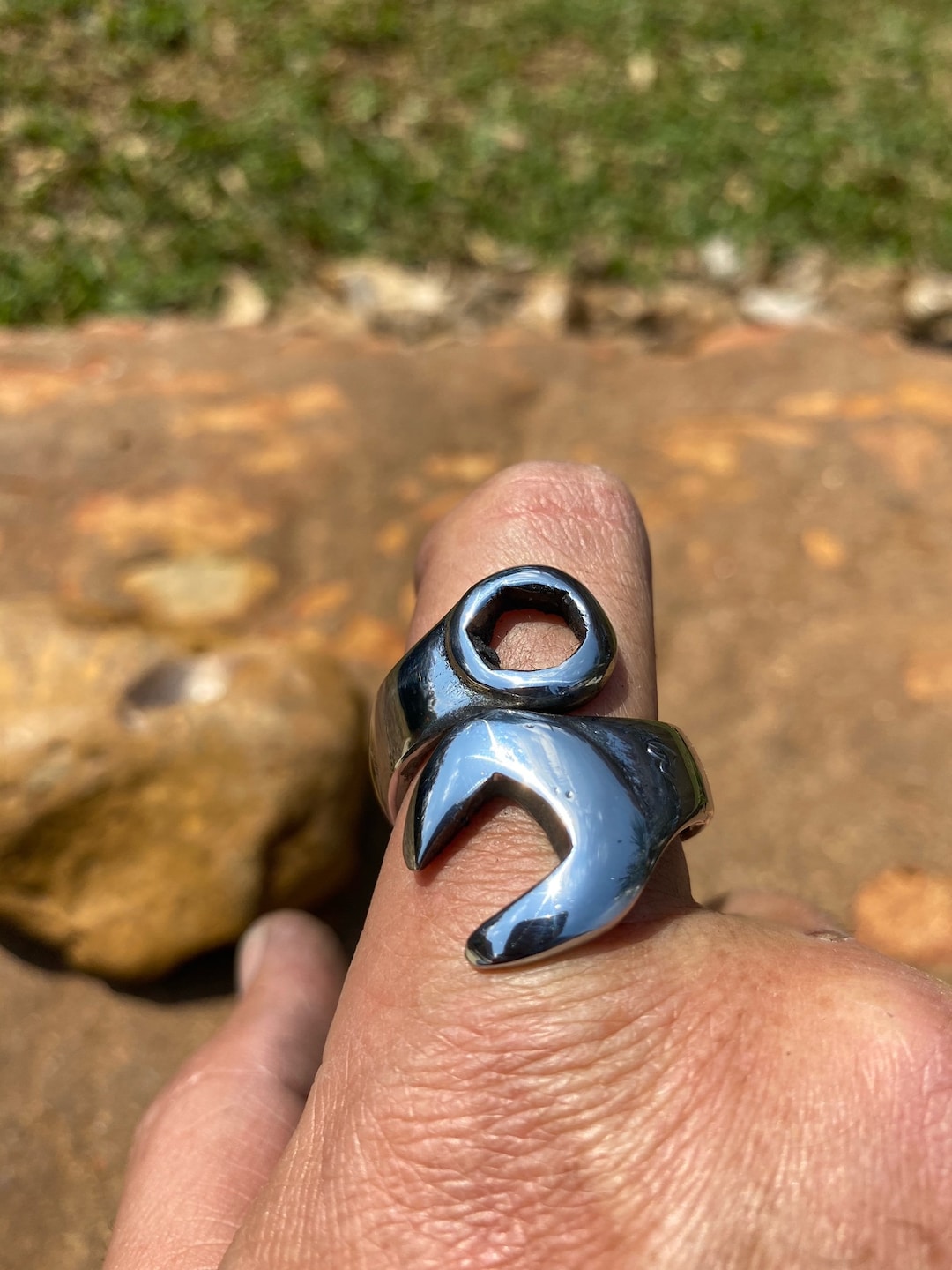 Handmade Steel Wrench Ring: Biker Mechanic Jewelry - Etsy