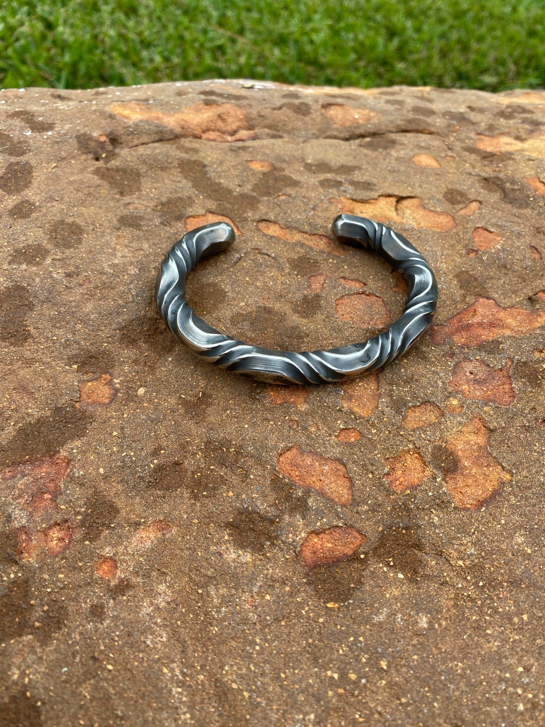 The "viking King": Custom Twisted Stainless Cuff Bracelet, Viking ...