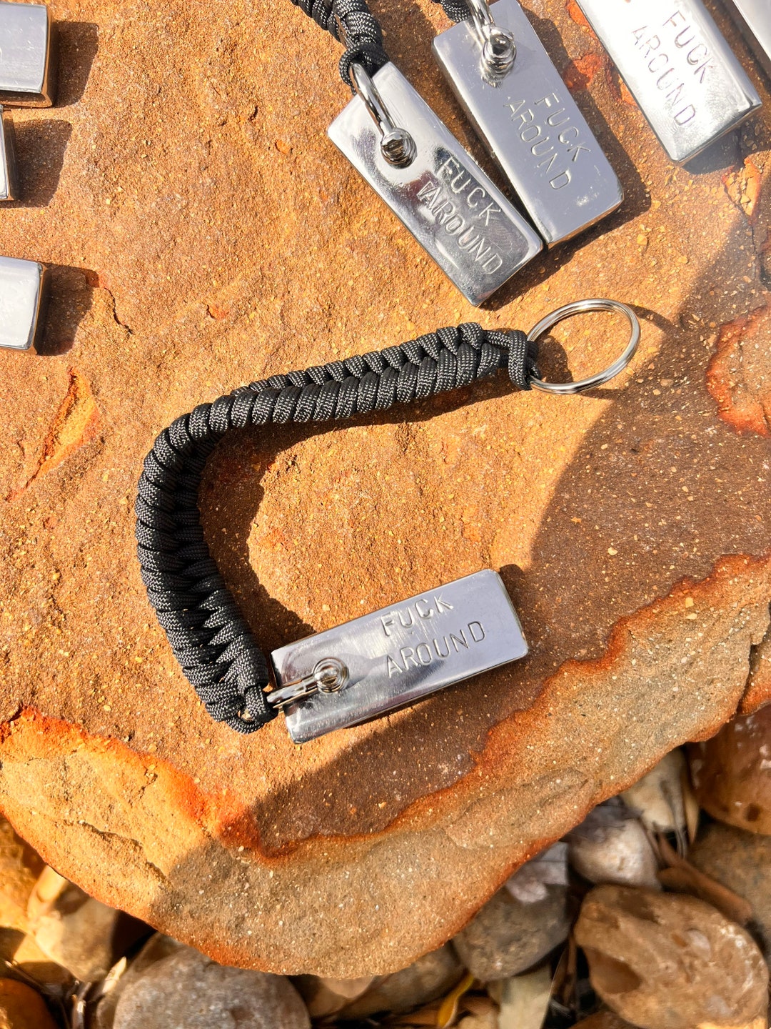 The F Bomb Keychain: Stainless Steel EDC, Custom Hand Made, Weighted ...