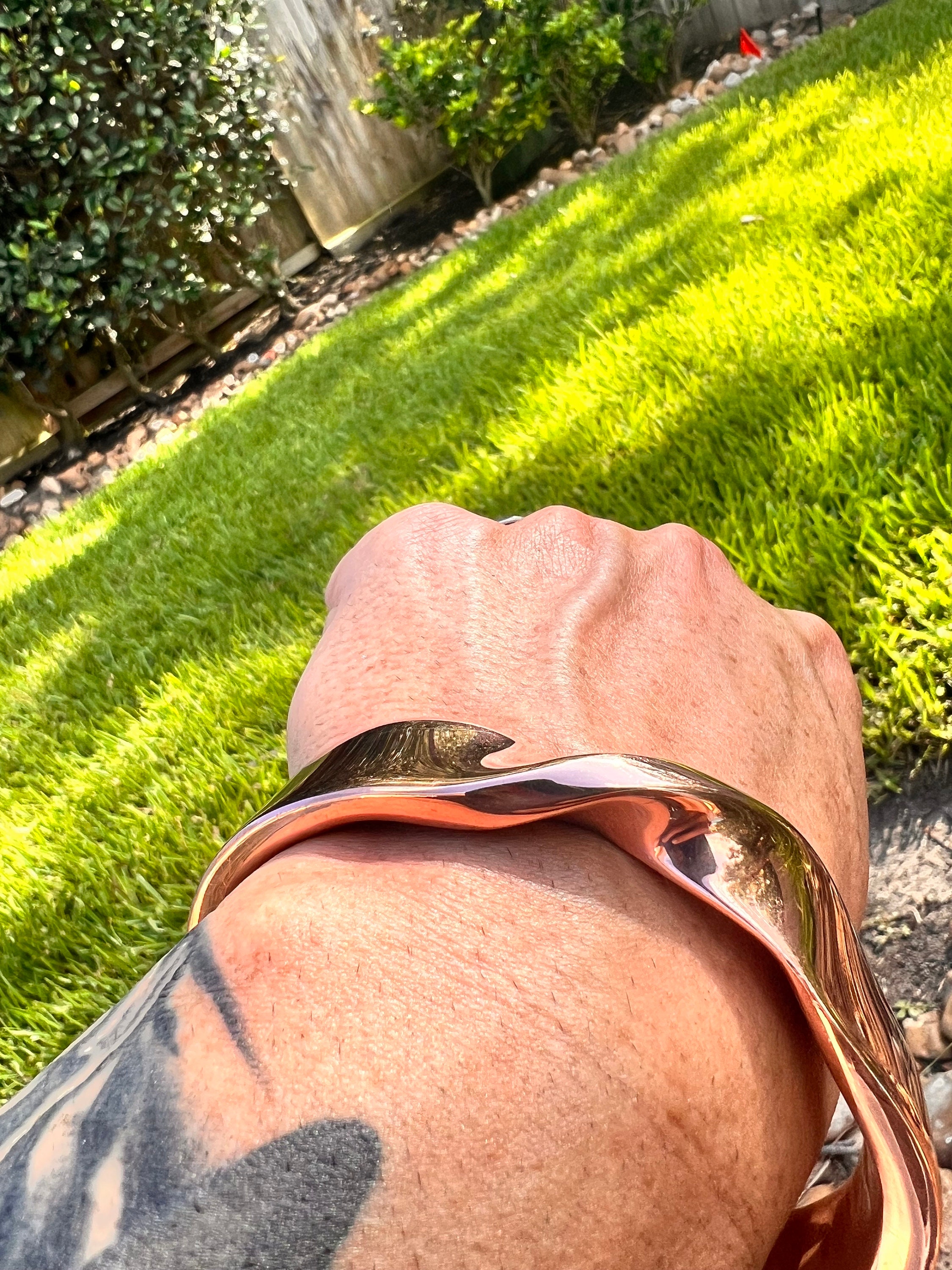 The Beast "viking Niten Oath Ring": Custom 3/4”x1/4”” Twisted Copper ...