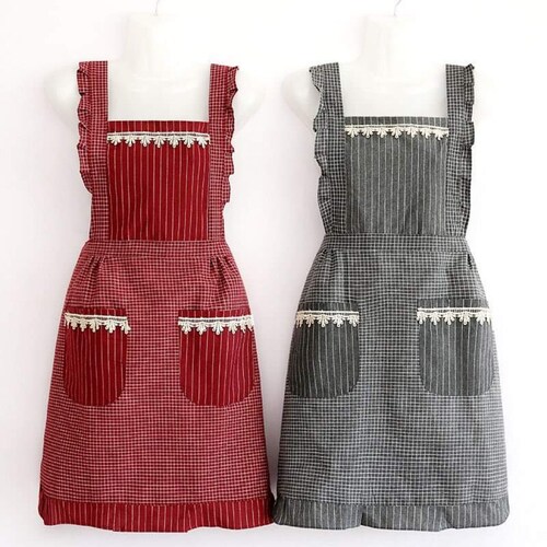 Aprons for Women Retro Cute Womens Apron With Pockets - Etsy