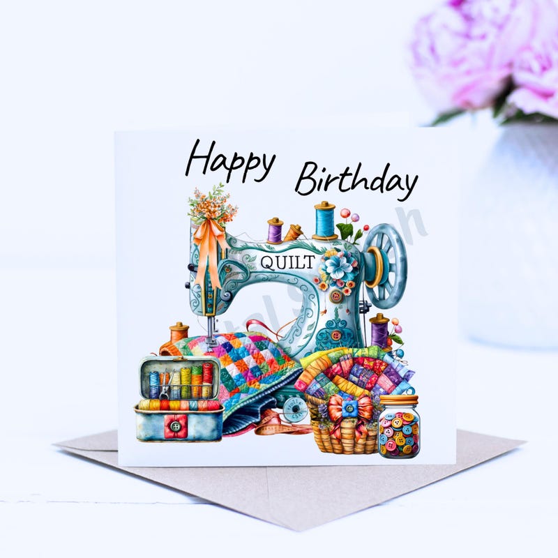 Diy Birthday Card Out of Quilting Paper - Etsy New Zealand