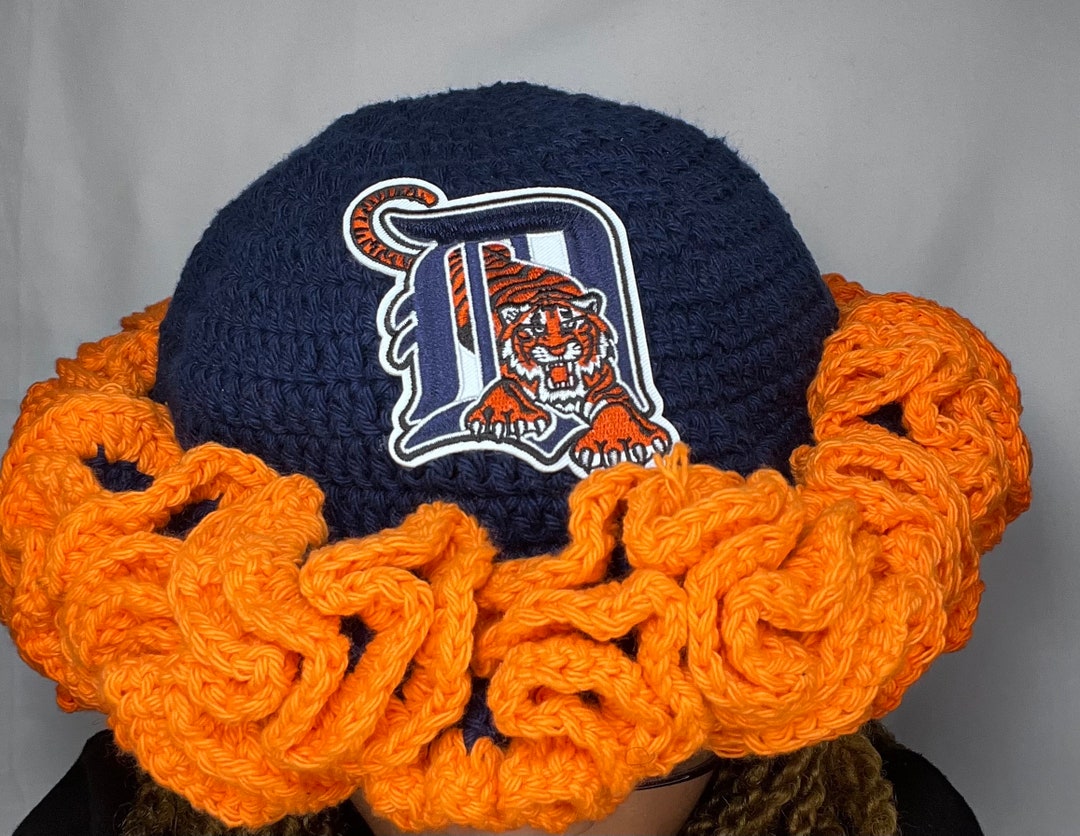Sports Crochet Ruffle Hat: Dgirl Baseball Hat PREORDER - Etsy