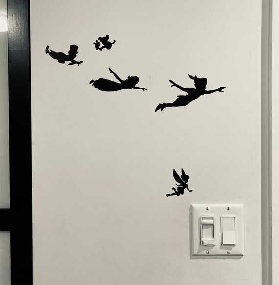 Wall / Car Decal Disney Peter Pan Tinkerbell Wendy John and | Etsy